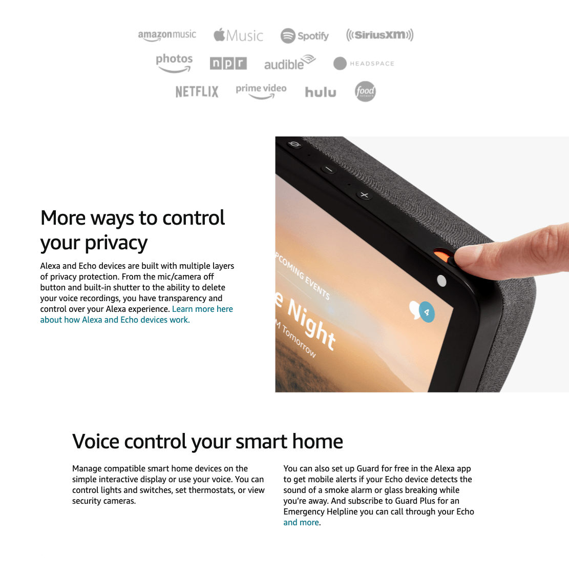 Amazon - Echo Show 8 - HD smart display with Alexa – stay connected ...
